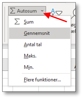 Gennemsnit i Excel - Sådan regner du et gennemsnit (Video guide)